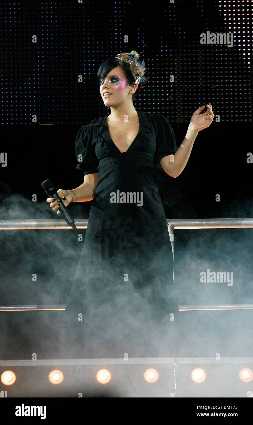 Lily allen performs on stage hi-res stock photography and images - Alamy