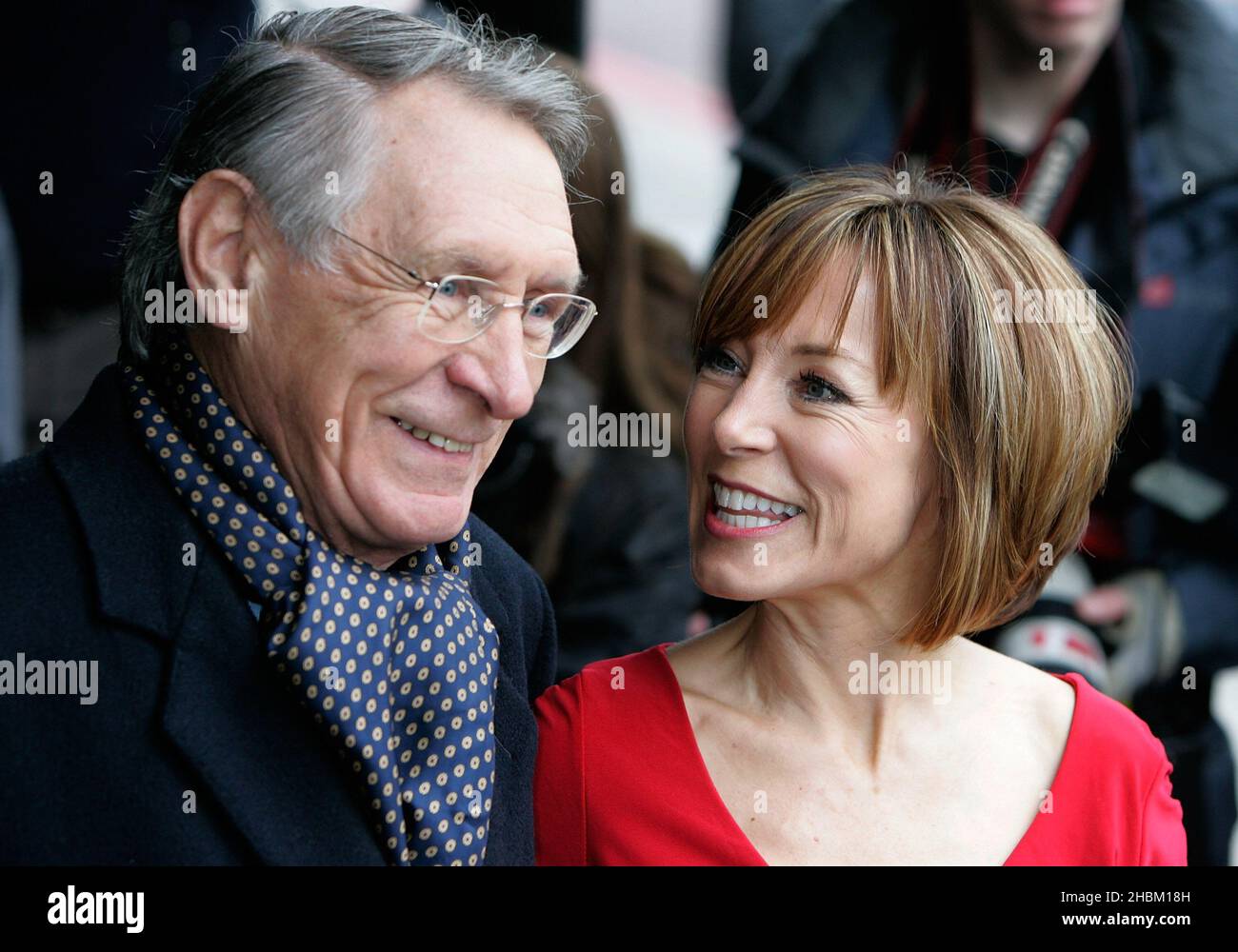 Sian Williams and father arrive at the Tric Awards at the Grosvenor ...