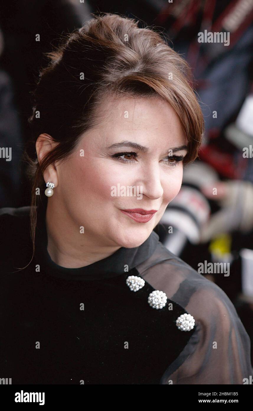 Debbie Rush arrives at the Tric Awards at the Grosvenor House Hotel ...