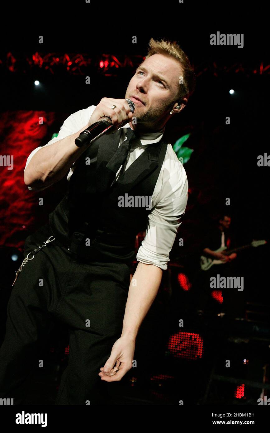 Ronan Keating performs live in concert at the Royal Albert Hall in ...