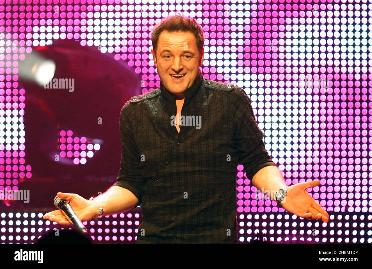 Mikey Graham of Boyzone performs at the Royal Albert Hall, London Stock ...