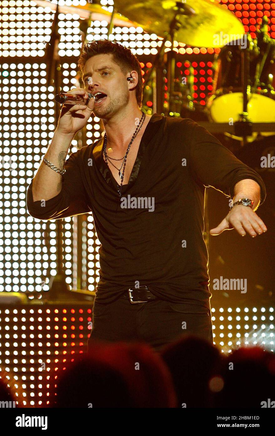 Keith Duffy of Boyzone performs at the Royal Albert Hall, London Stock ...