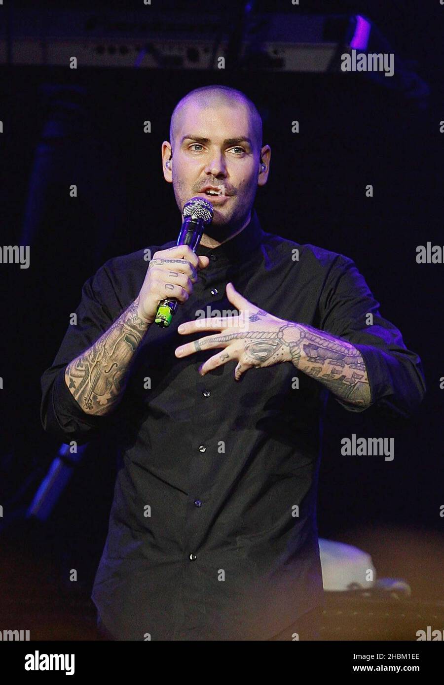 Shane Lynch of Boyzone performs at the Royal Albert Hall, London Stock ...