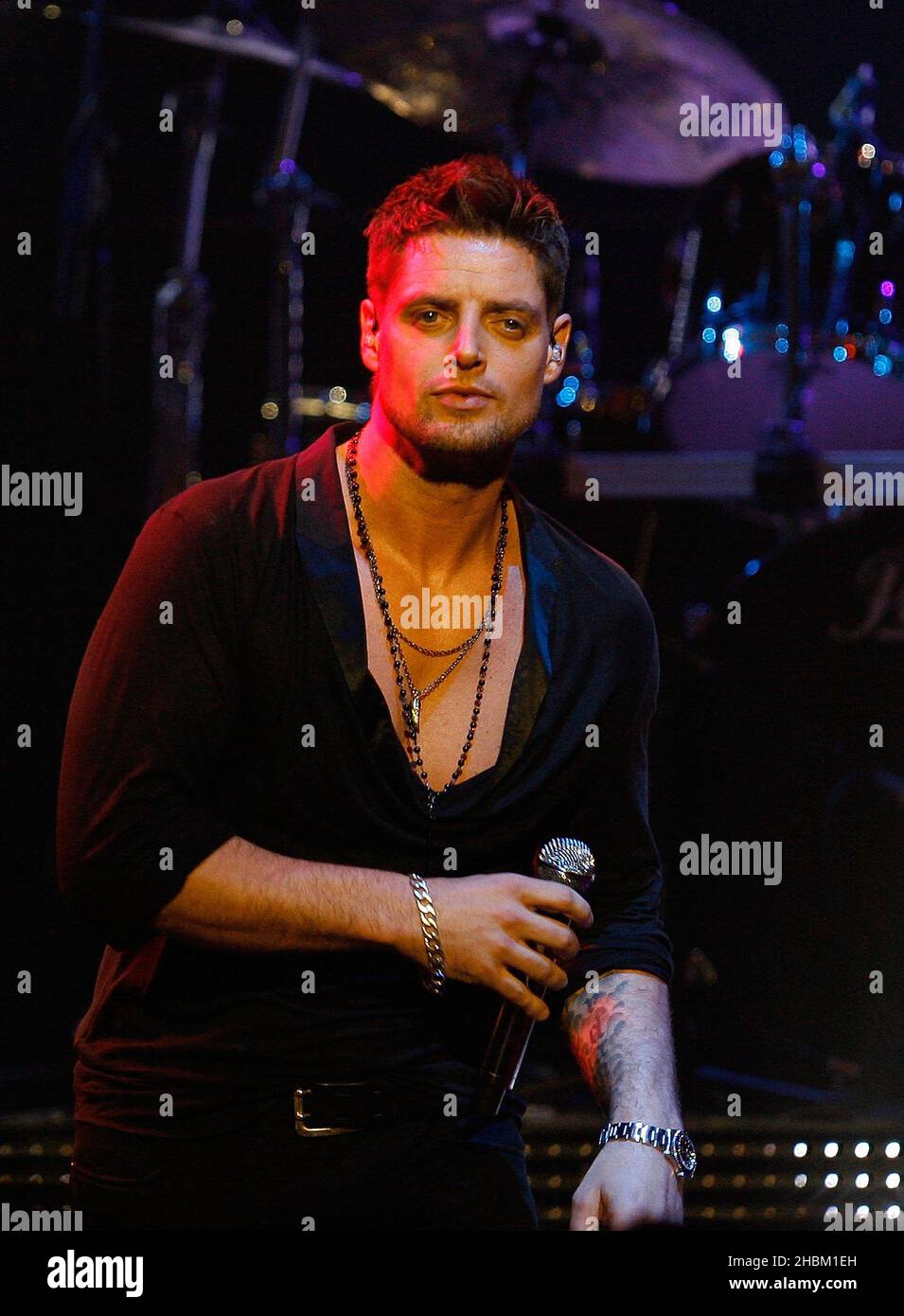 Keith Duffy of Boyzone performs at the Royal Albert Hall, London Stock ...