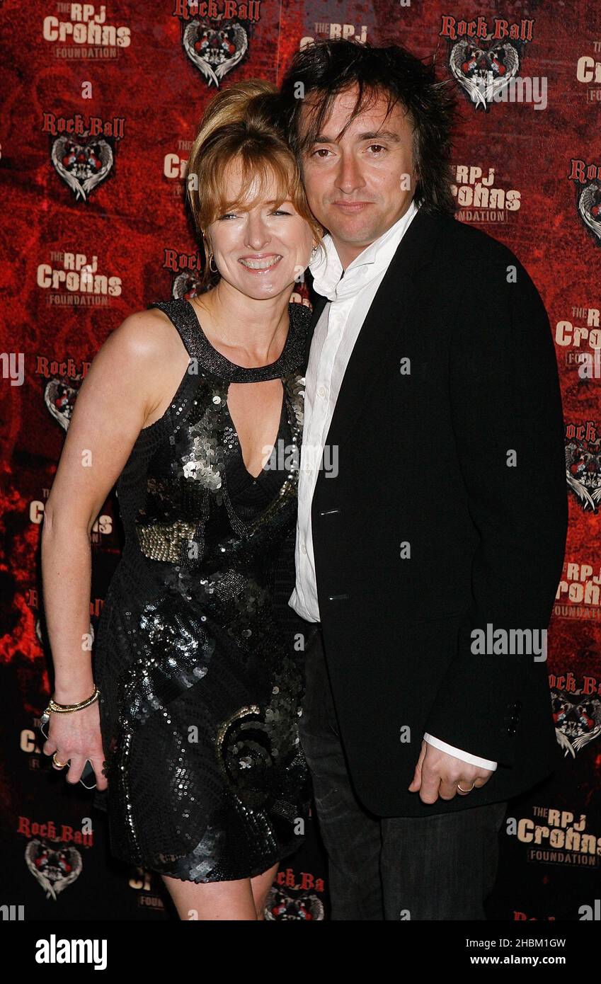 Richard Hammond and wife Amanda arriving at the RPJ Crohn's Foundation ...