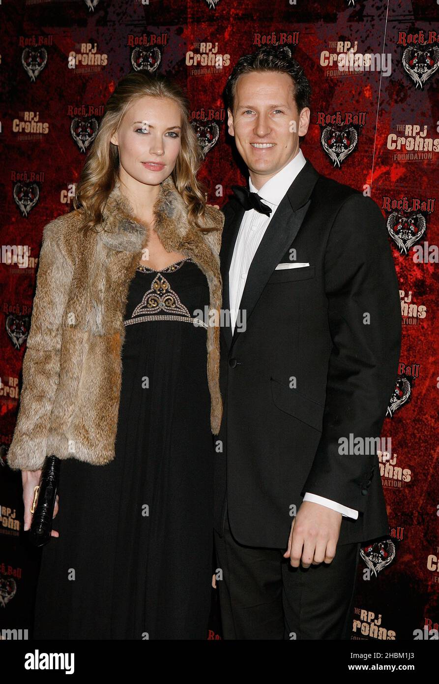 Zoe Hobbs and Brendan Cole arrives at Rick Parfitt's Junior Chrohns ...