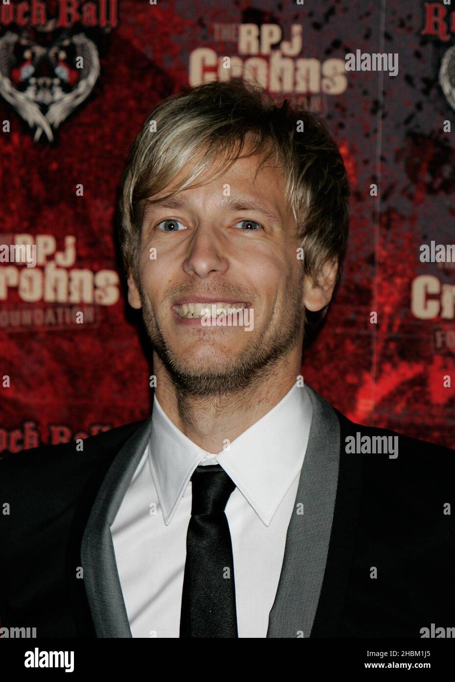 Rick Parfitt Junior arrives at Rick Parfitt's Junior Chrohns Rock Ball ...