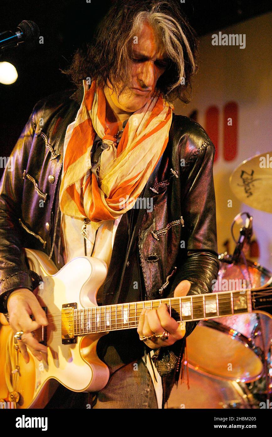 Joe Perry of Aerosmith performs live at the 100 Club on Oxford Street ...