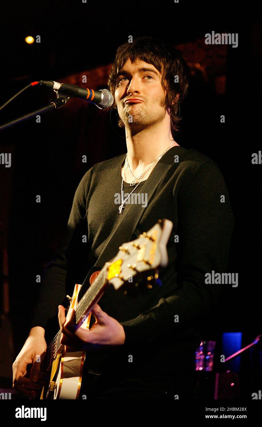 Liam Fray of The Courteeners performs at the Hard Rock Cafe, London ...
