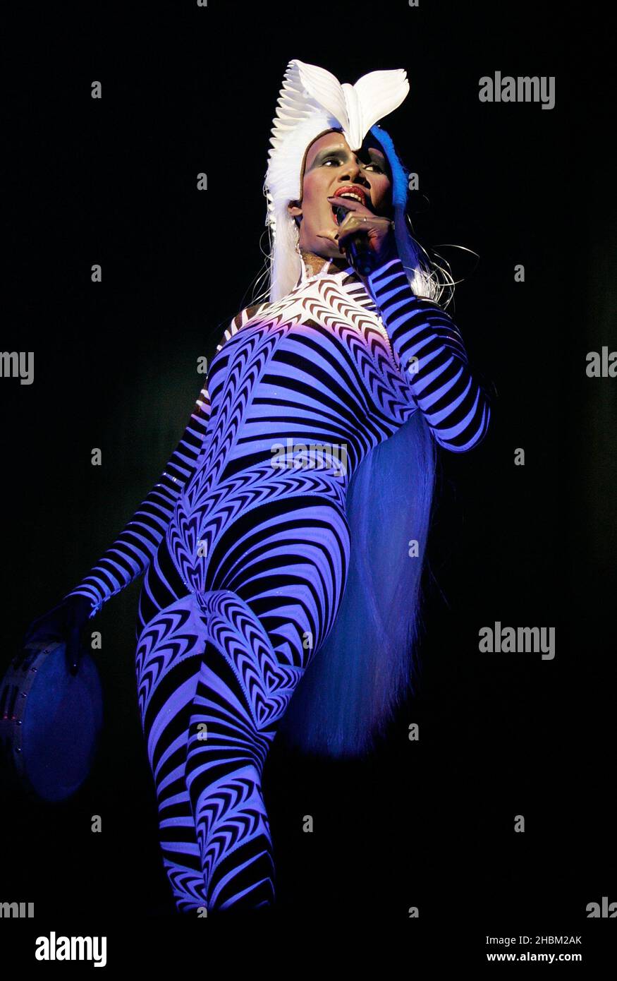Grace Jones performs live at the Royal Albert Hall in central London ...