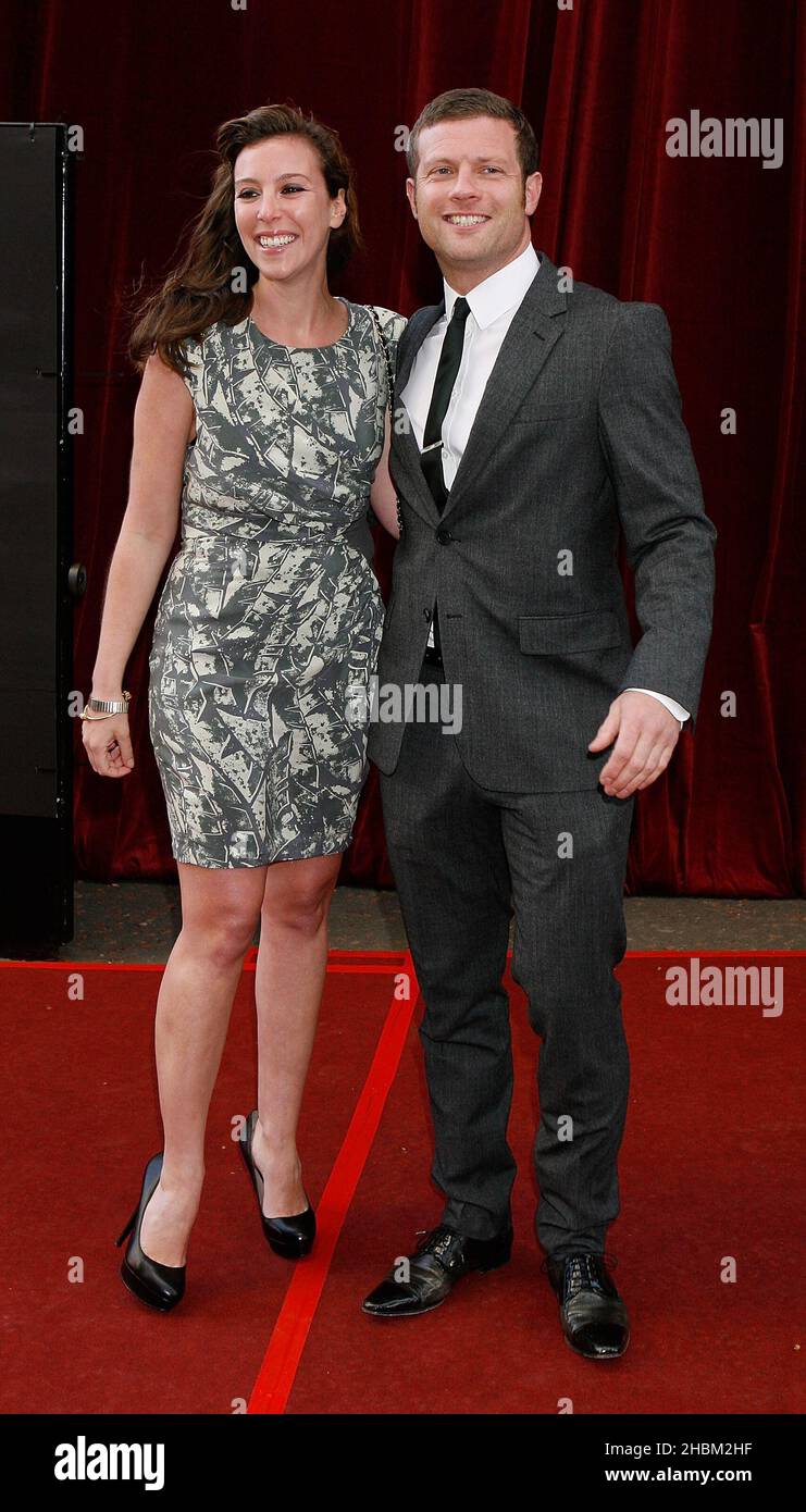 Dermot O'Leary and Dee Koppang arrive for an 'Audience with Michael ...