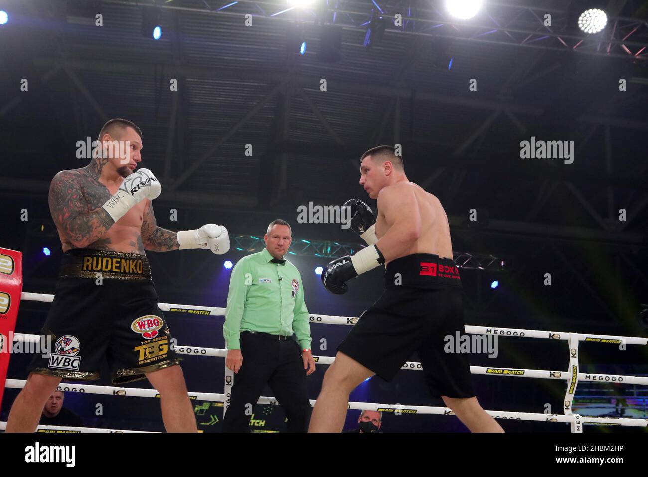 BROVARY, UKRAINE - DECEMBER 18, 2021 - Ukrainian heavyweight boxer ...