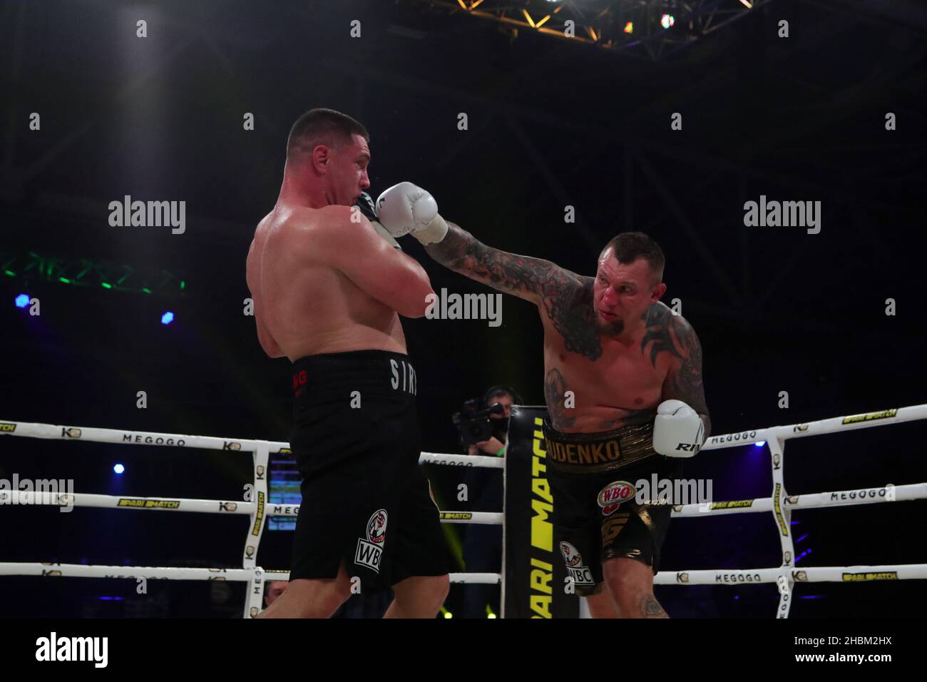 BROVARY, UKRAINE - DECEMBER 18, 2021 - Ukrainian heavyweight boxer ...
