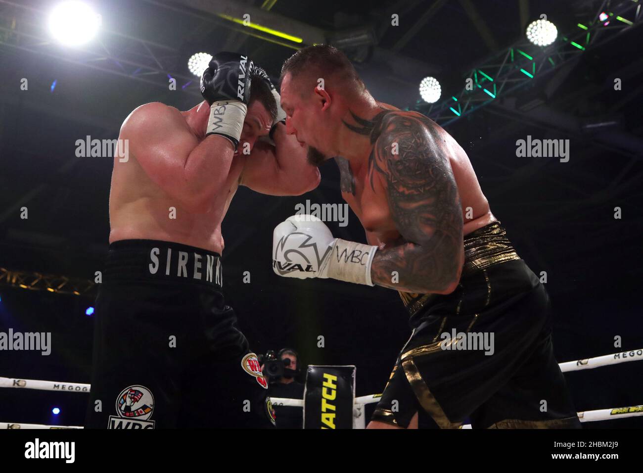 BROVARY, UKRAINE - DECEMBER 18, 2021 - Ukrainian heavyweight boxer ...