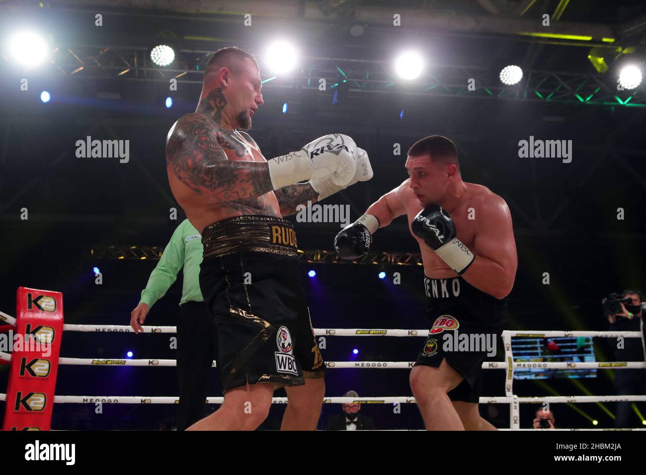 BROVARY, UKRAINE - DECEMBER 18, 2021 - Ukrainian heavyweight boxer ...