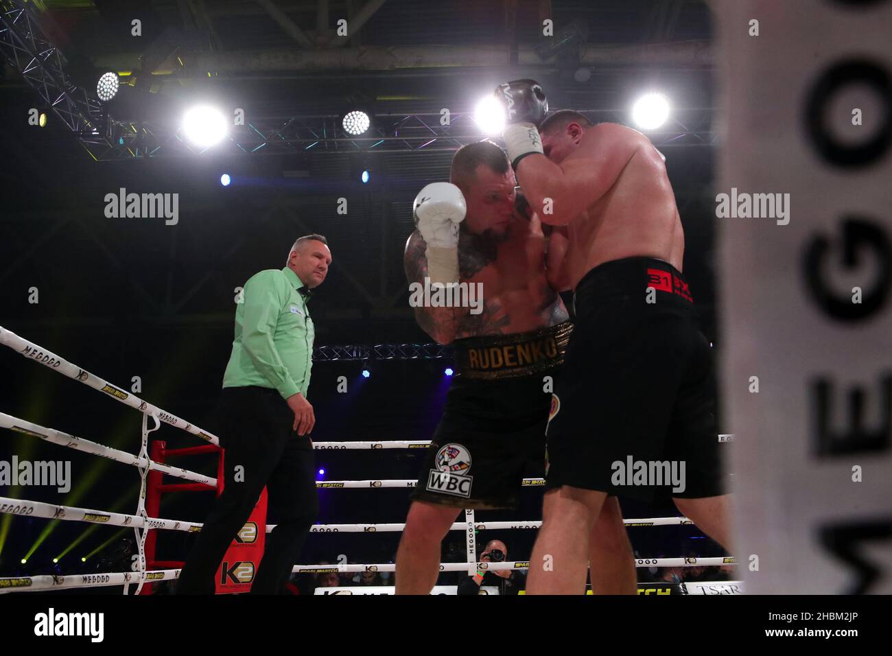 BROVARY, UKRAINE - DECEMBER 18, 2021 - Ukrainian heavyweight boxer ...