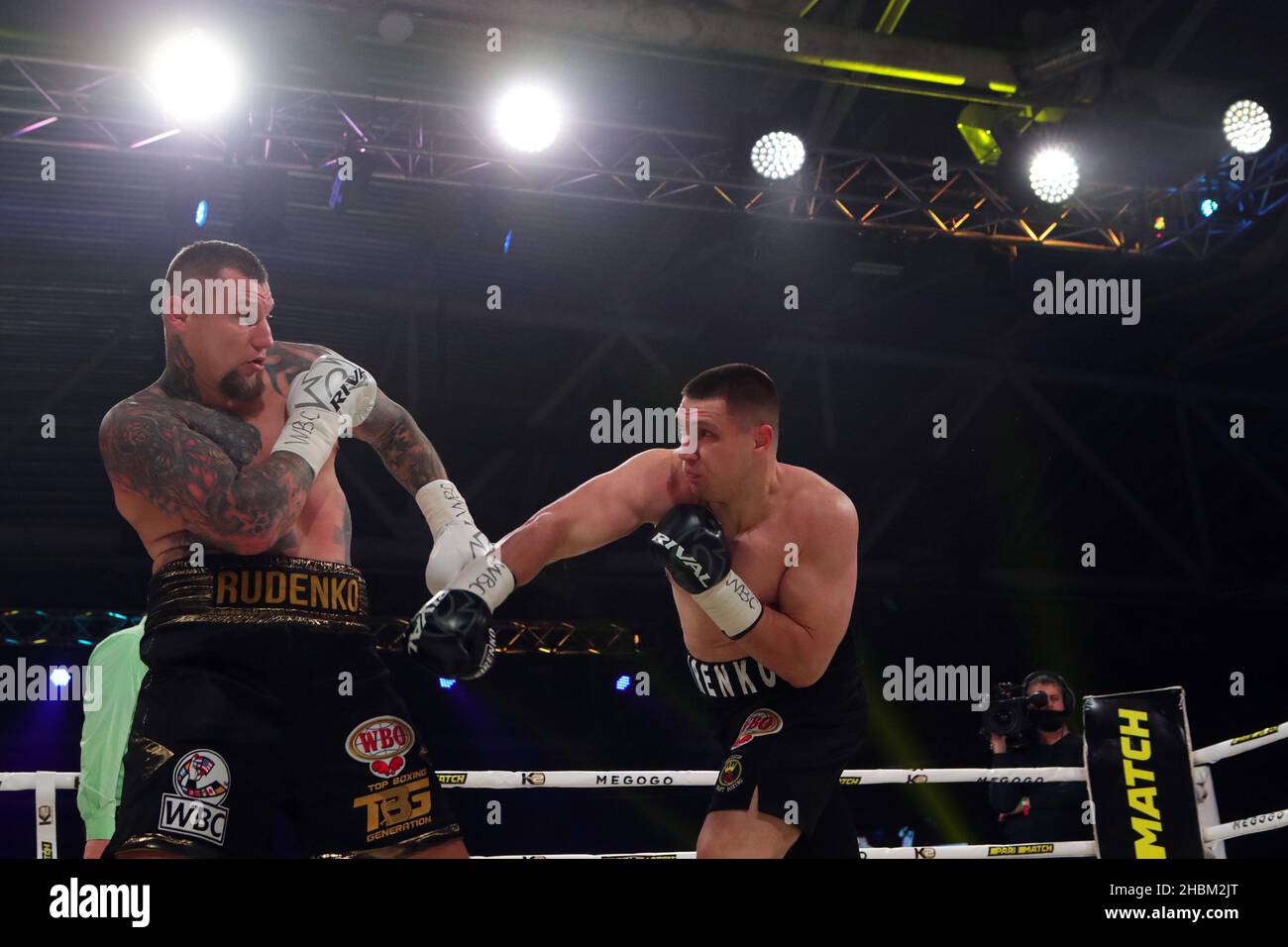BROVARY, UKRAINE - DECEMBER 18, 2021 - Ukrainian heavyweight boxer ...