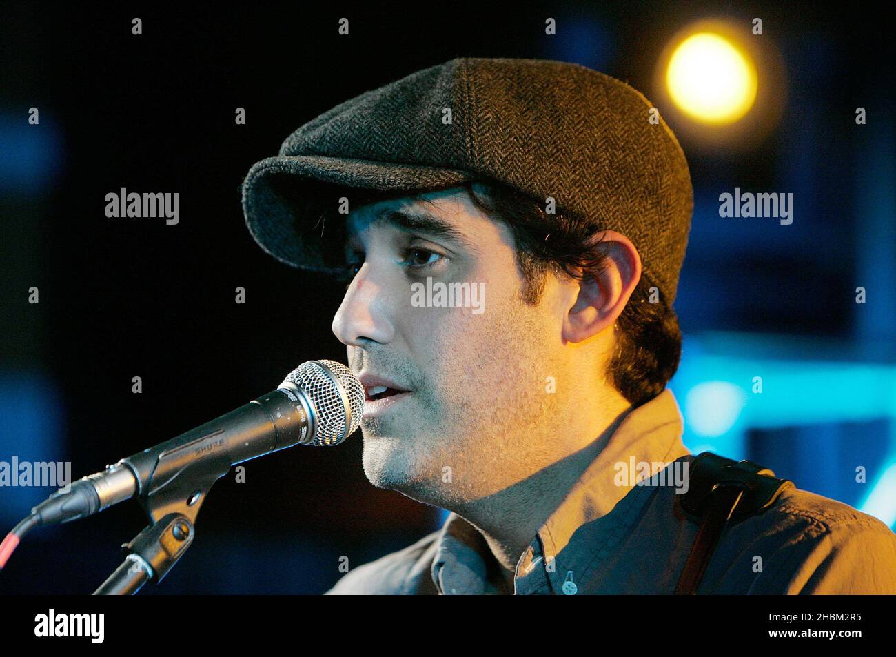 Joshua Radin performs at the Hard Rock Cafe on Oxford Street in London ...