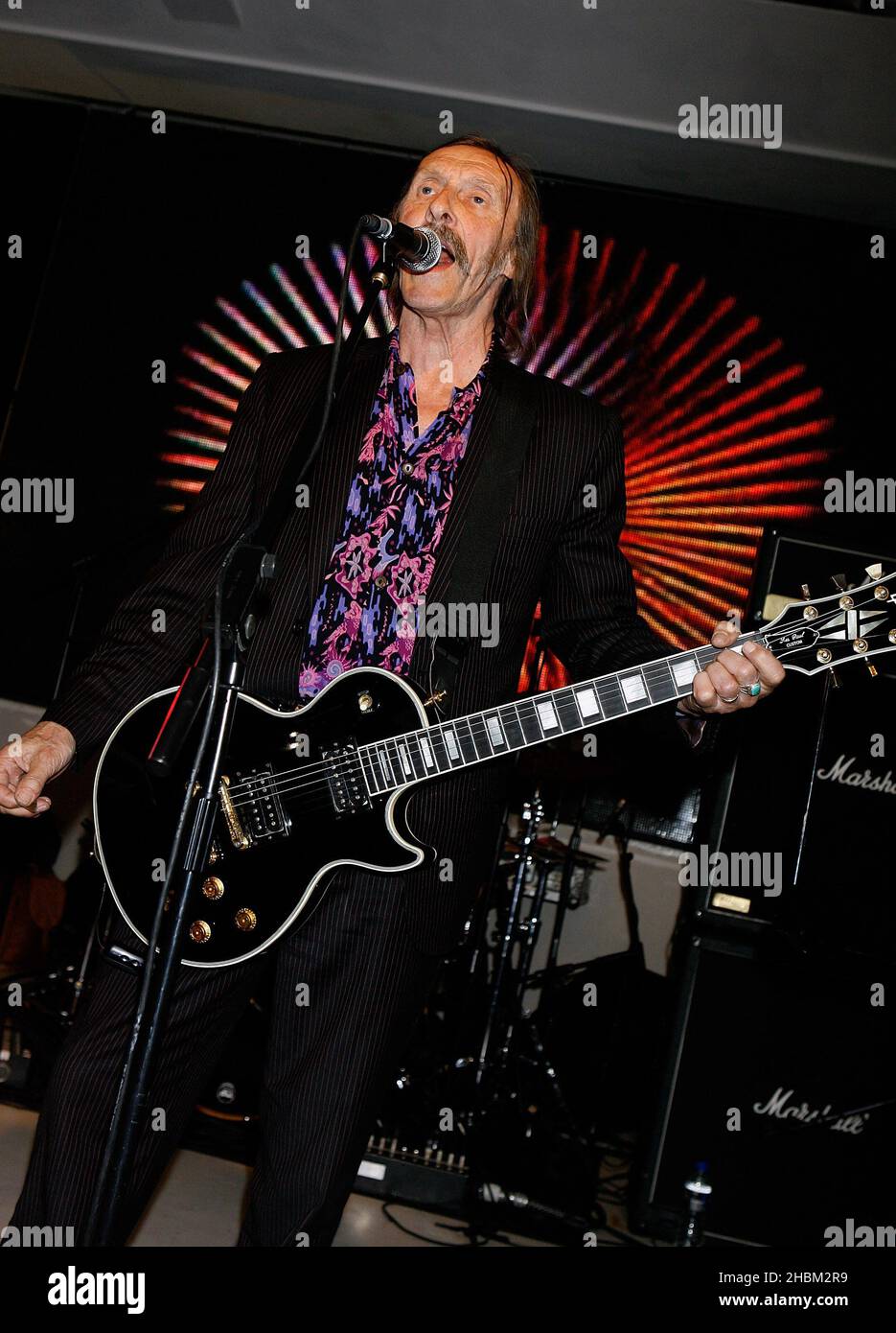Dave Brock of Hawkwind performs at launch of The MOJO Honours List at ...
