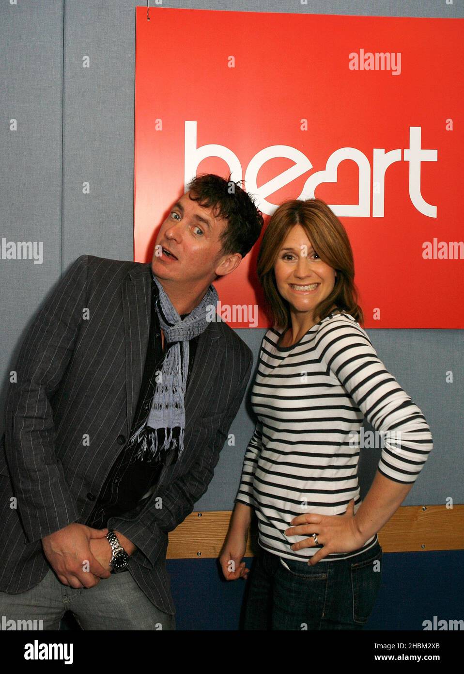 Shane Richie and Harriet Scott pictured in the Heart studio, Global ...