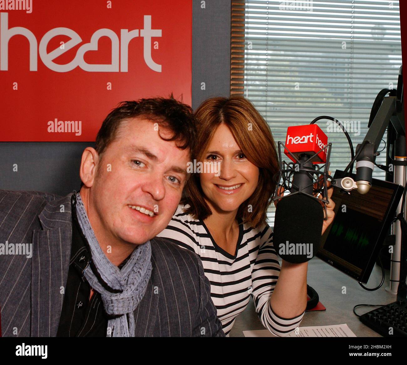 Shane Richie and Harriet Scott pictured in the Heart studio, Global ...