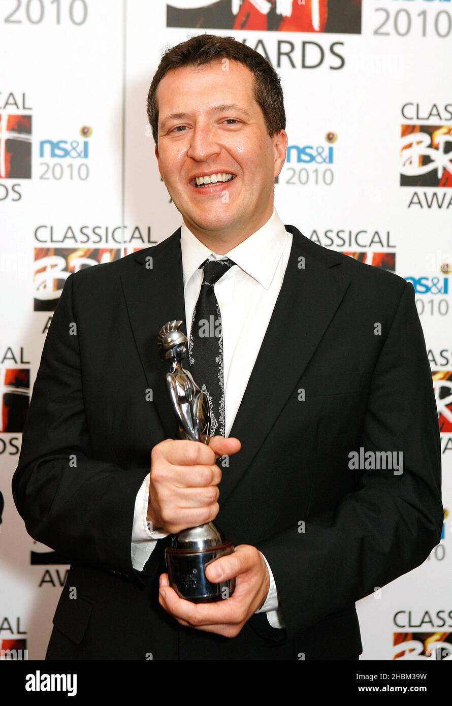 Thomas Ades with Award at the Classical Brit Awards at the Royal Albert ...