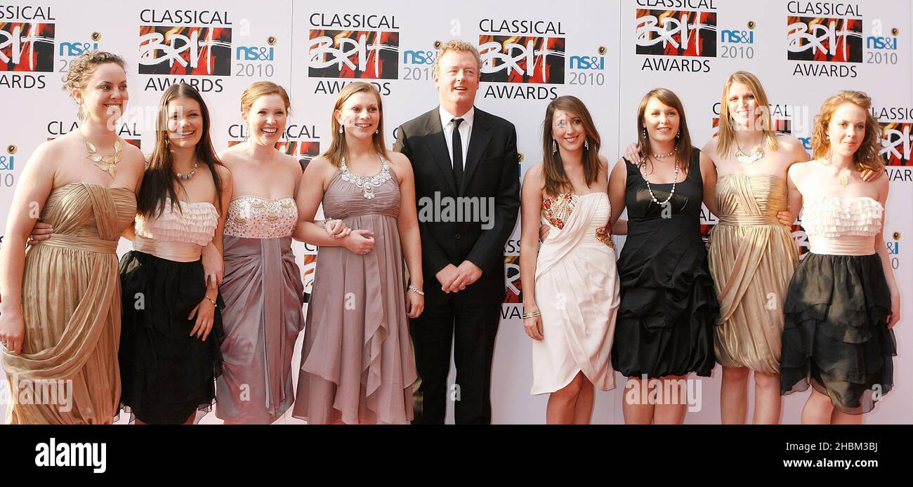 Howard Goodall and Enchanted Voices arrive at the Classical Brit Awards ...