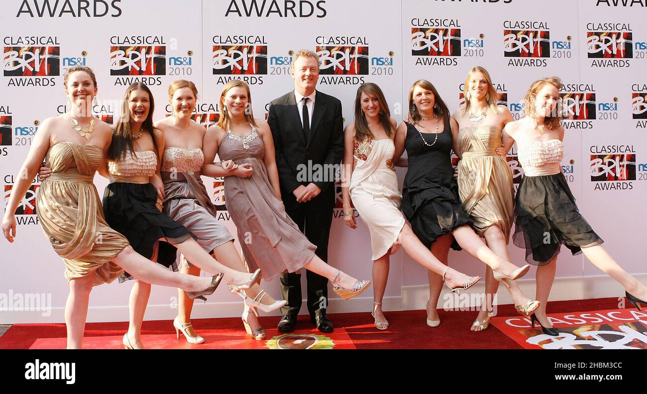 Howard Goodall and Enchanted Voices arrive at the Classical Brit Awards ...