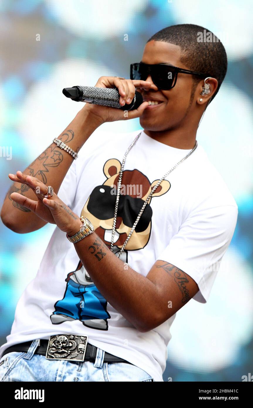 Chipmunk on stage during the Capital FM Summertime Ball at Wembley ...
