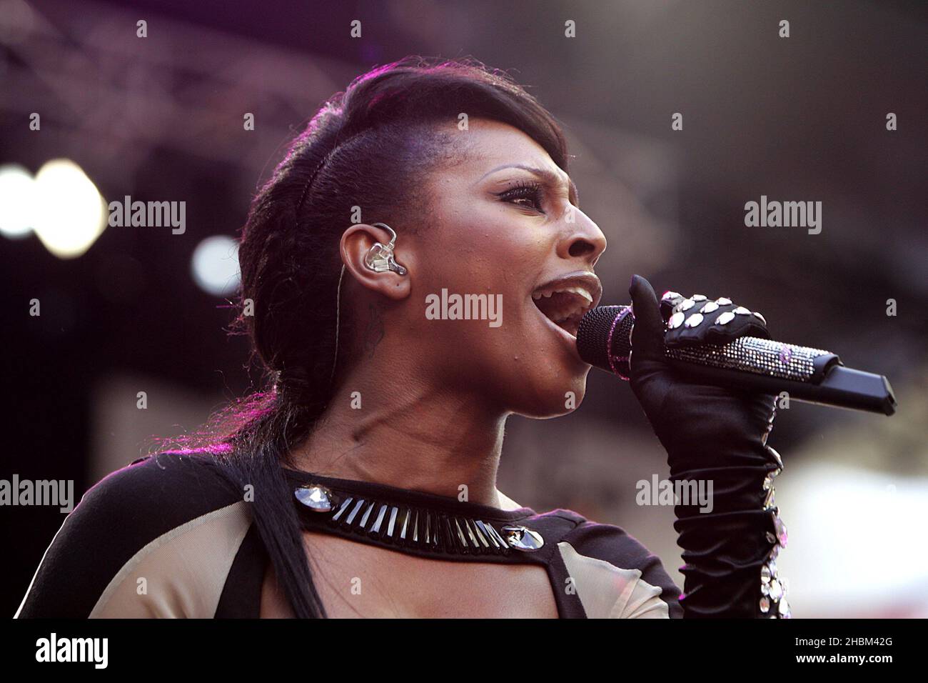 Alexandra Burke on stage during the Capital FM Summertime Ball at ...