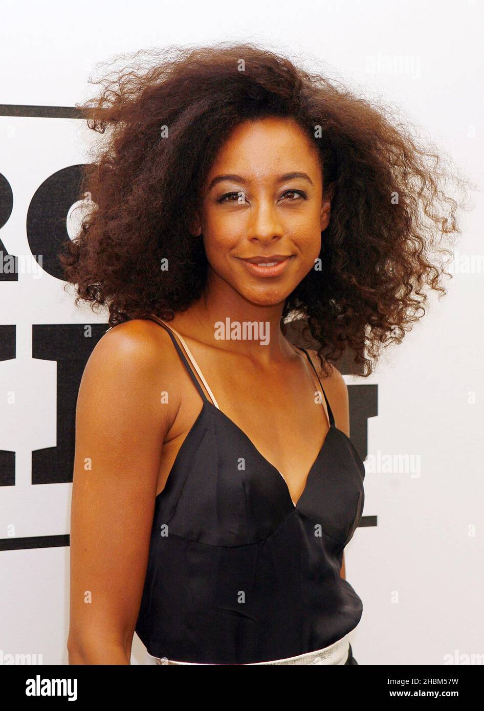 Corinne Bailey Rae poses backstage at the Hard Rock Calling, Hyde Park ...