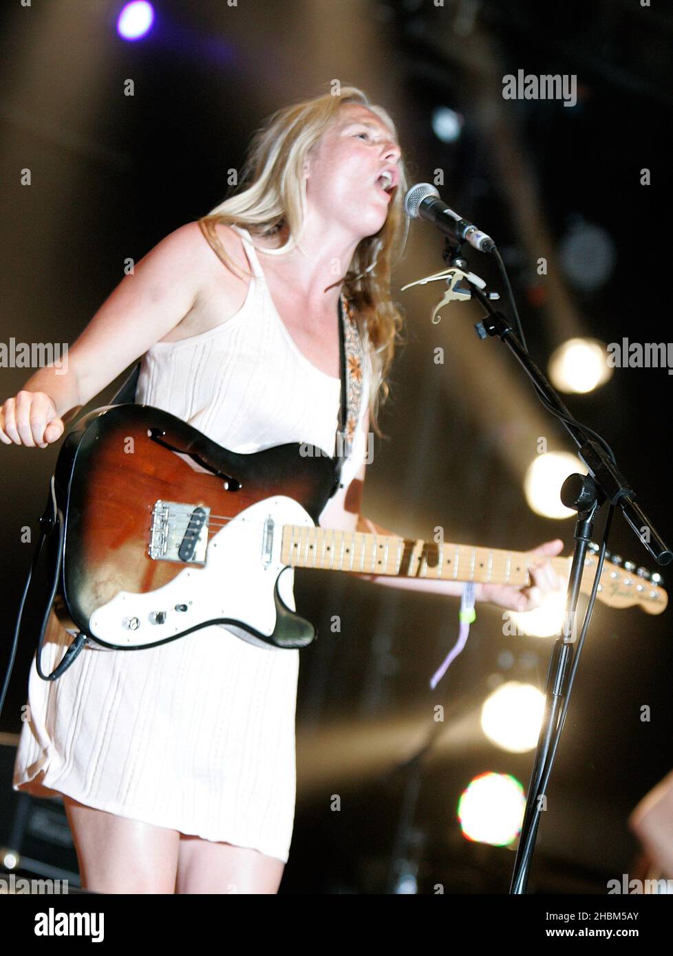 Lissie performs on stage at the hard rock calling hi-res stock ...