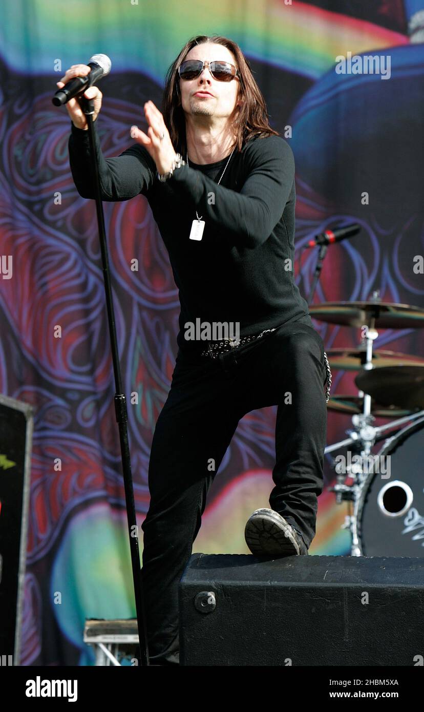 Miles Kennedy of Alterbrige performs live on stage at the Wireless ...