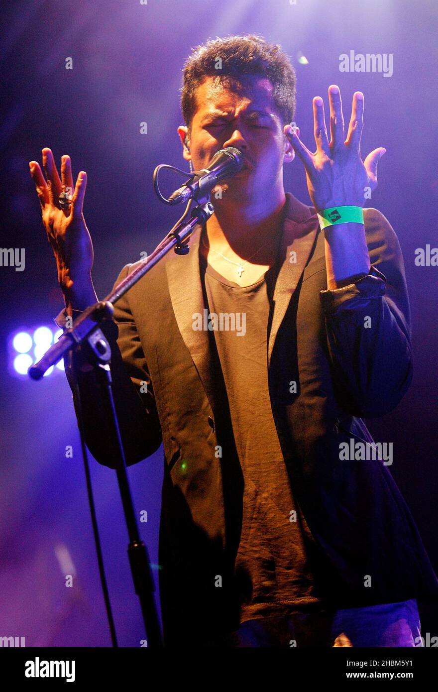 Dougy Mandagi of Temper Trap performs live at Somerset House in London ...