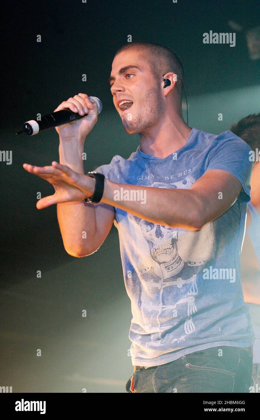 Max George of The Wanted performs at G-A-Y Heaven in London Stock Photo ...