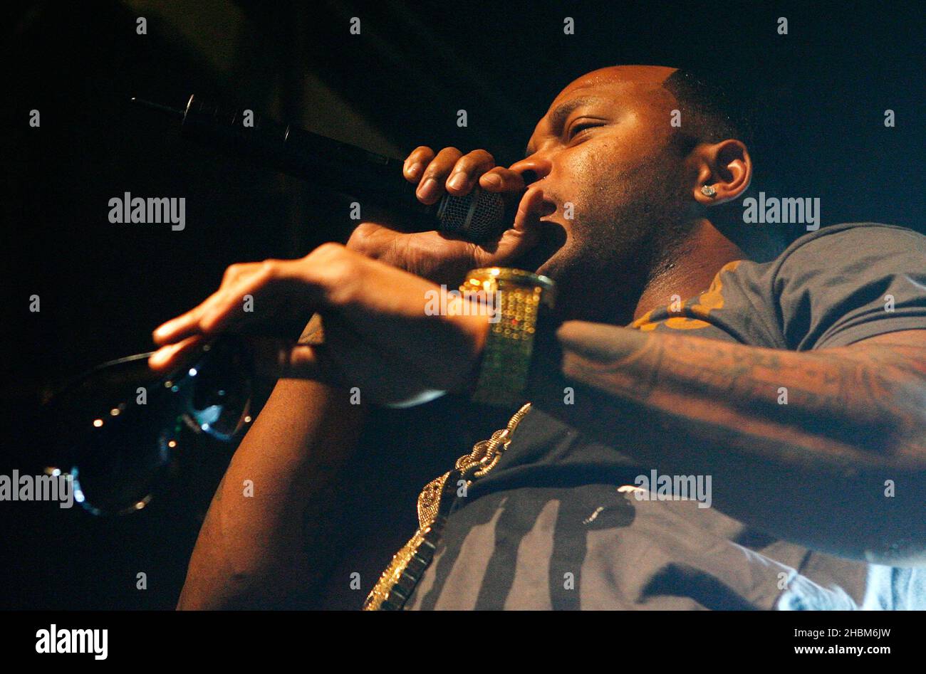 Flo Rider on stage performing at Heaven, London Stock Photo - Alamy