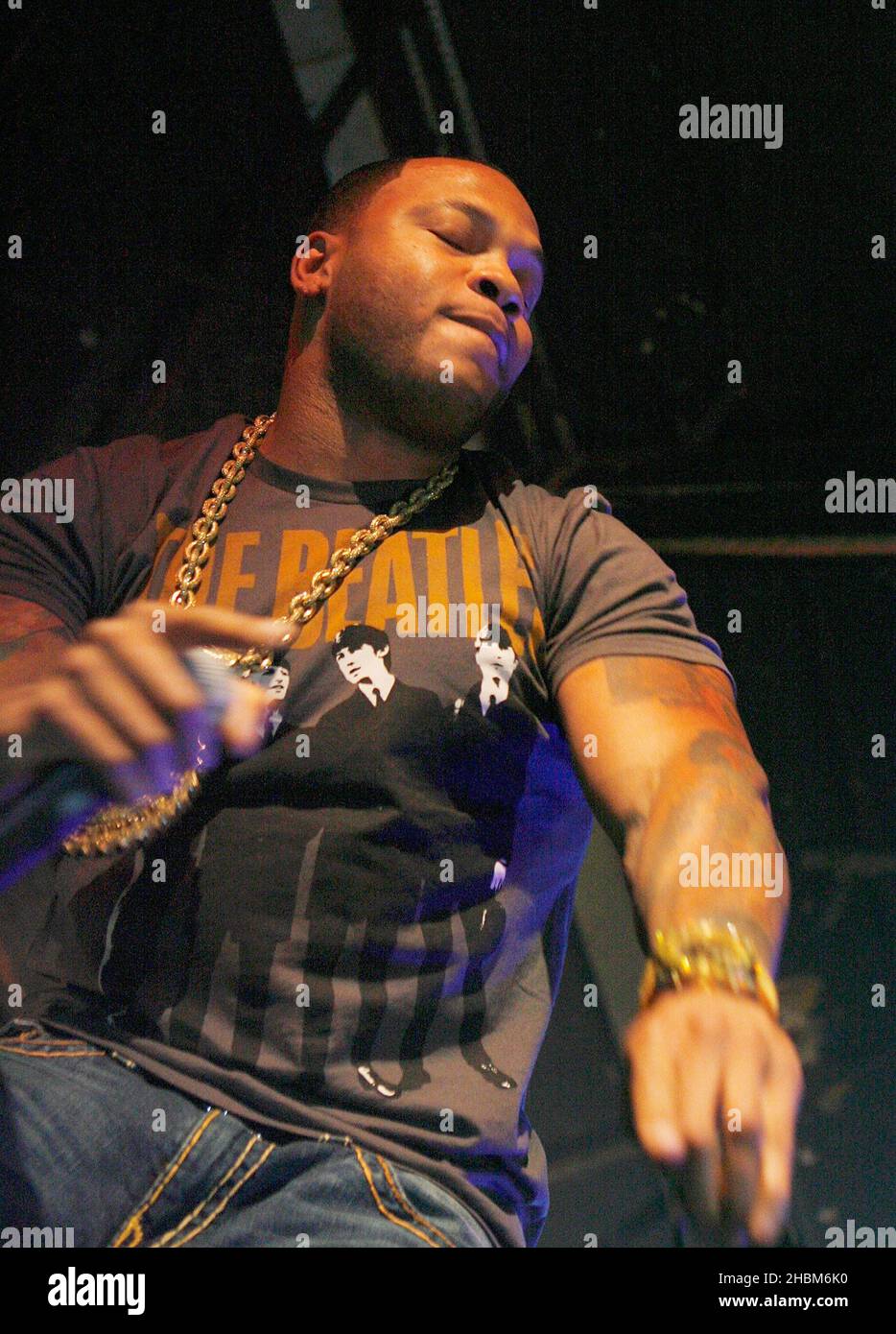 Flo Rider on stage performing at Heaven, London Stock Photo - Alamy