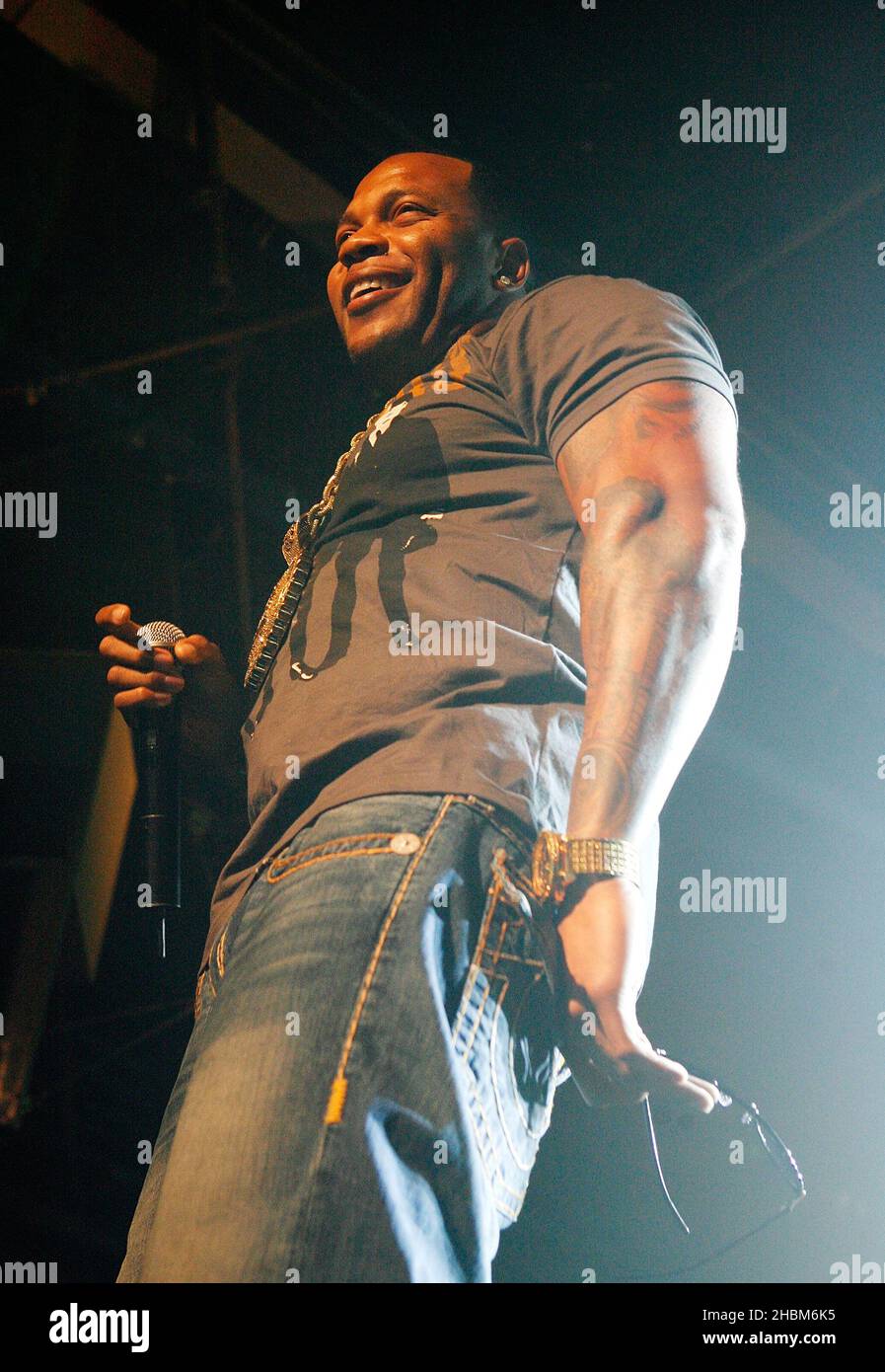 Flo Rider on stage performing at Heaven, London Stock Photo - Alamy