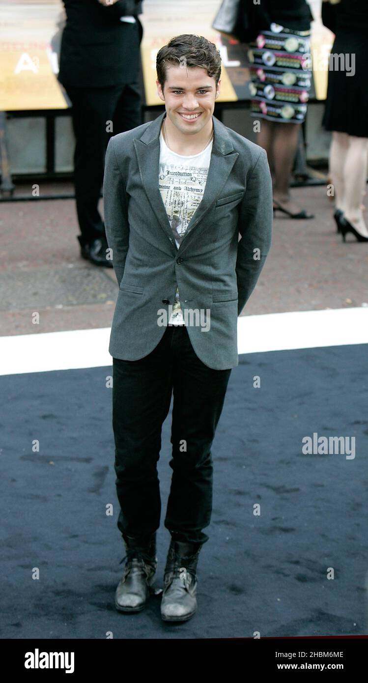 Joe McElderry arrives at the Premiere of SALT at the Empire, Leicester ...