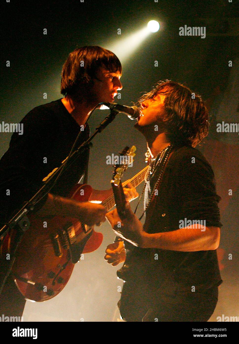 Pete Doherty and Carl Barat of The Libertines perform at the Forum in ...