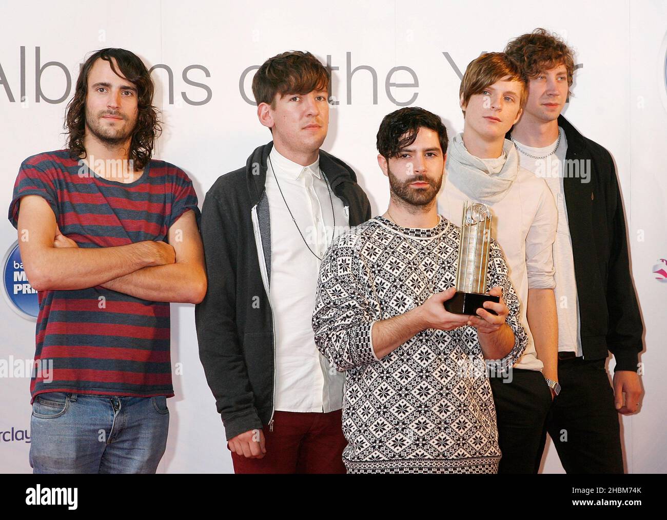 The Foals arrive at the Barclaycard Mercury Prize Awards in London ...