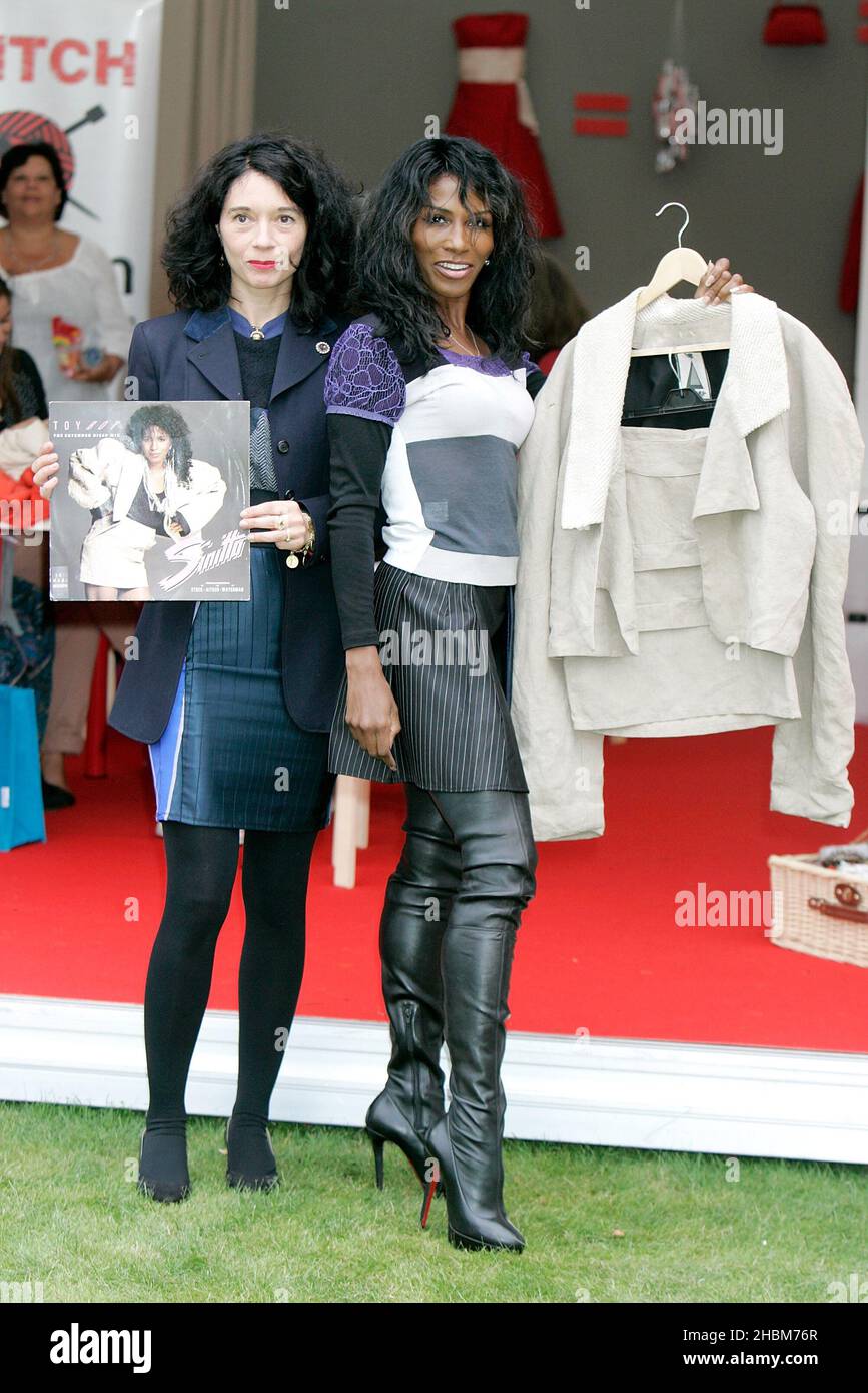 Orsola De Castro (eco designer) and Sinitta at the 'A Garden Party to ...
