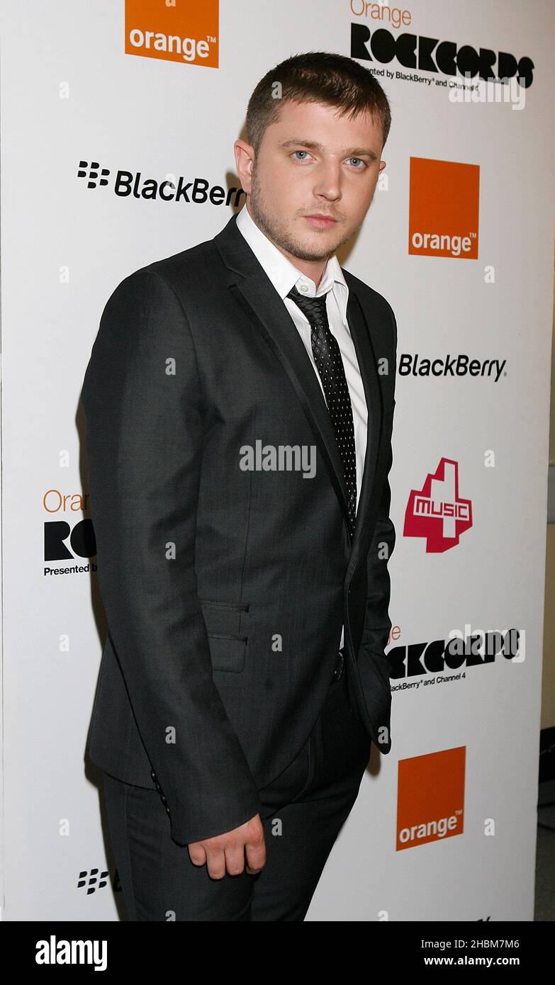Ben Drew aka Plan B backstage at the Orange Rockcorps at the Royal ...