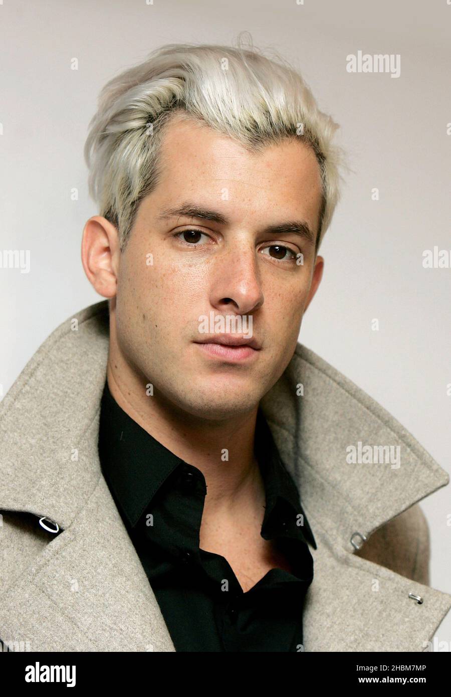 Mark Ronson backstage at the Orange Rockcorps at the Royal Albert Hall ...