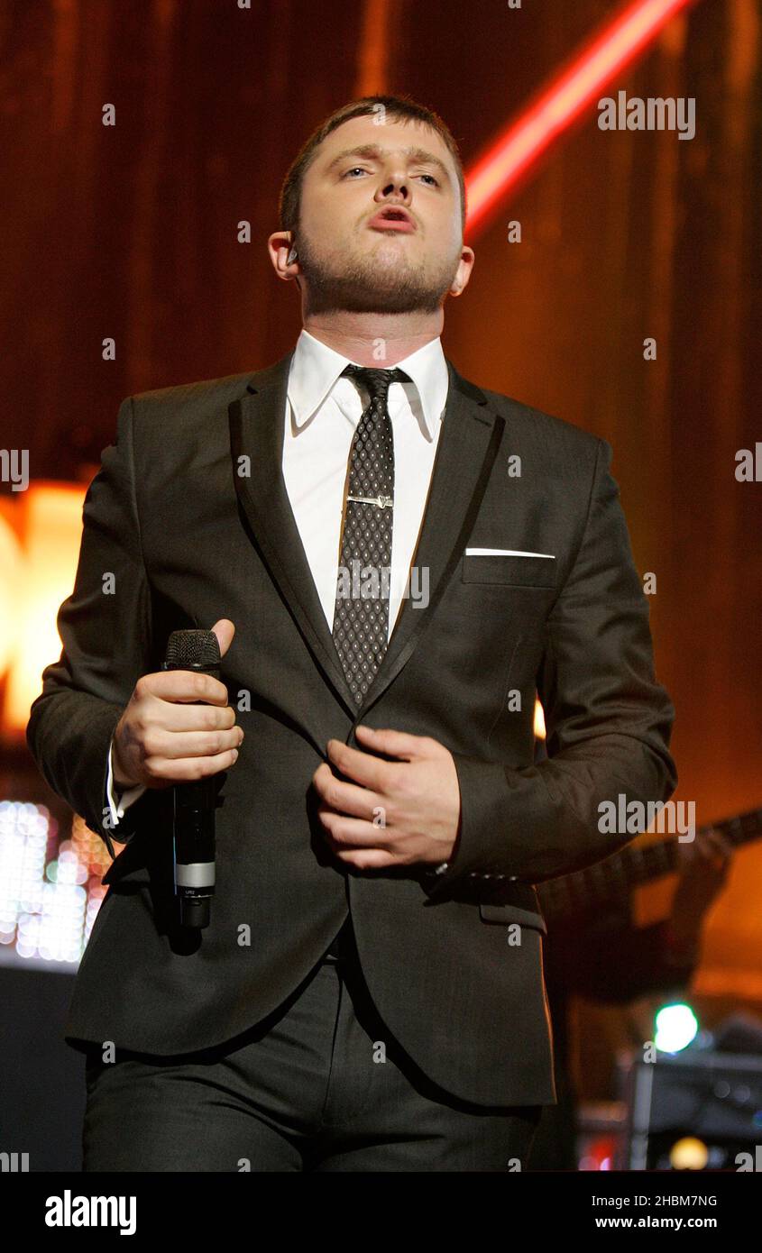 Ben Drew of Plan B performs live on stage during the Orange Rockcorps ...