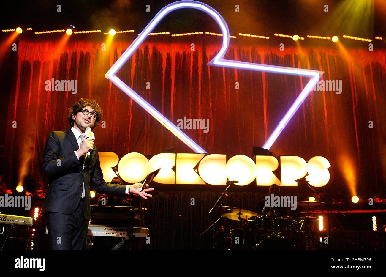 Alex Zane hosts at the Orange Corps Rocks at the Royal Albert Hall ...