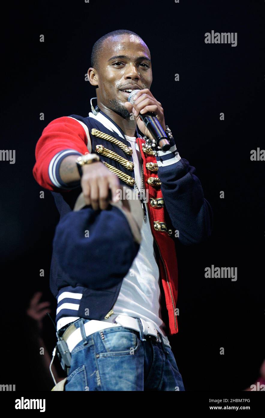 B.O.B performs on stage at the BBC Radio 1Xtra Live at Wembley Arena in ...