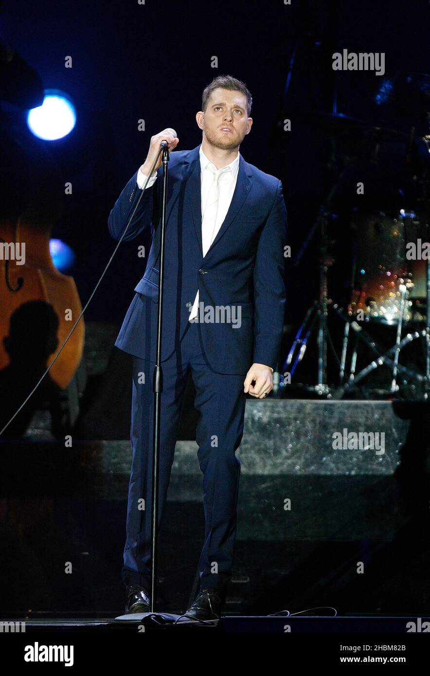 Michael Buble performs live in concert at Wembley Arena in London Stock ...
