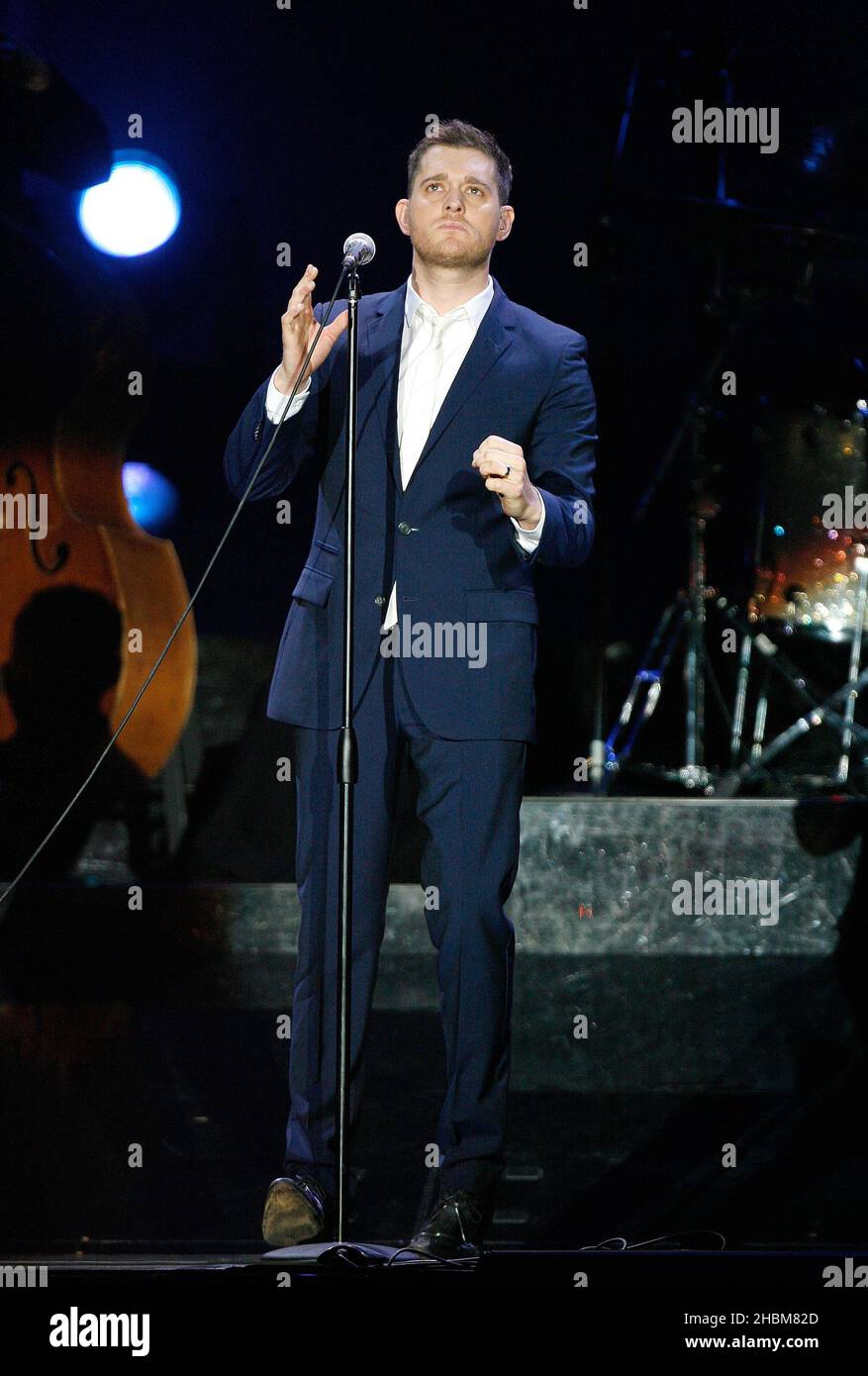Michael Buble performs live in concert at Wembley Arena in London Stock ...