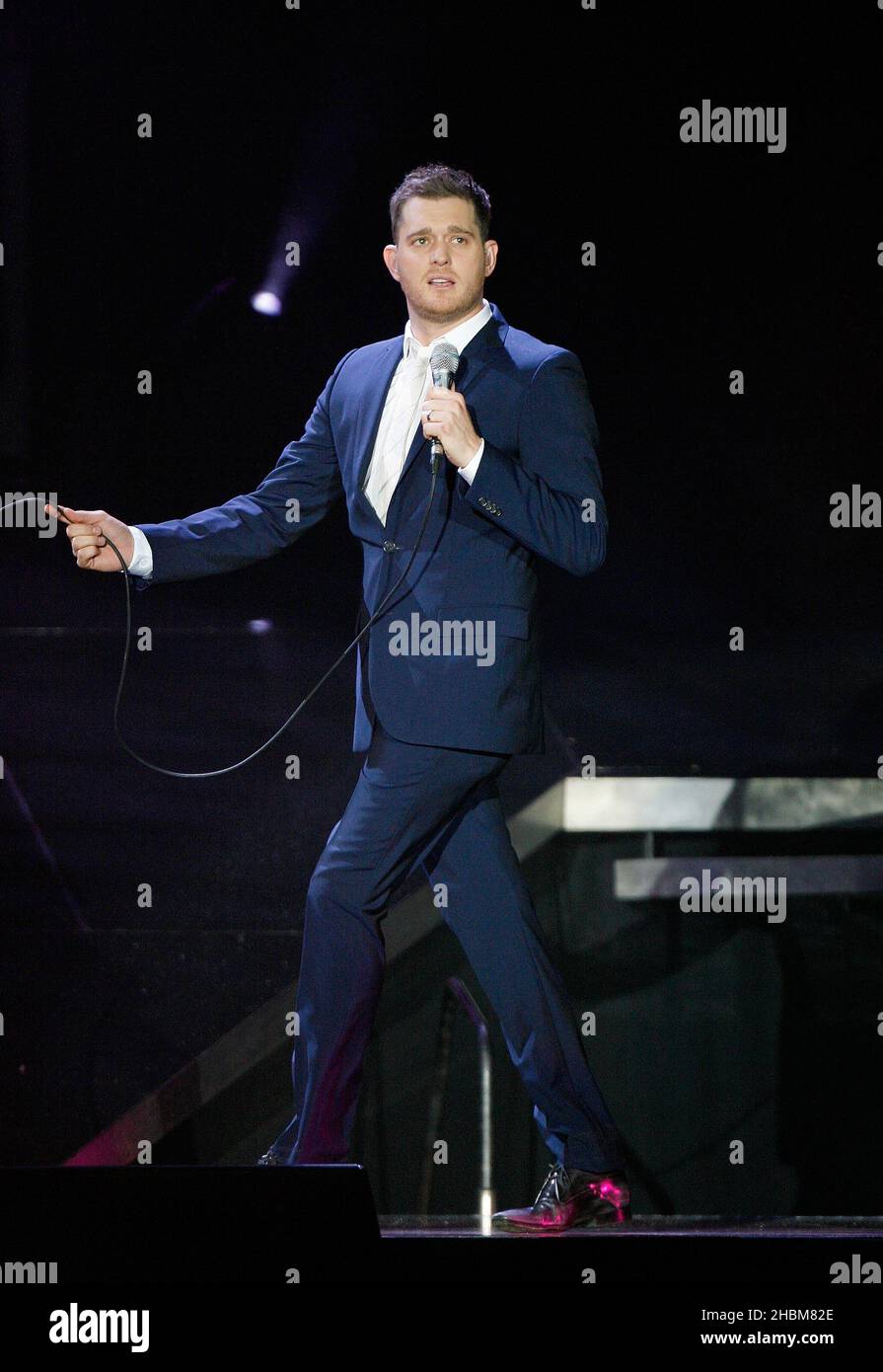 Michael Buble performs live in concert at Wembley Arena in London Stock ...